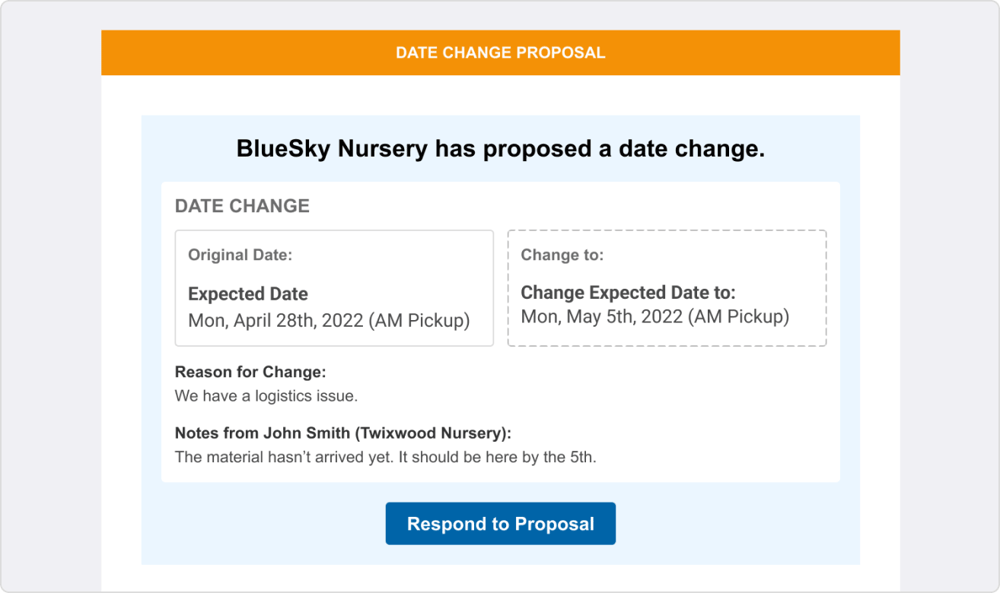 Resolve unexpected issues quickly with Date Change Requests