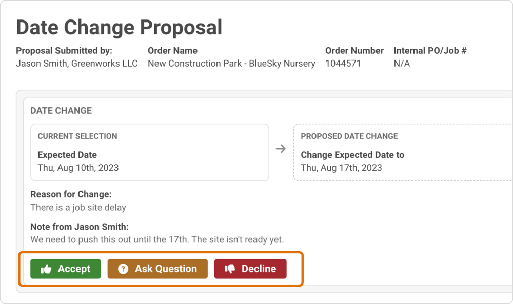 Resolve unexpected issues quickly with Date Change Requests