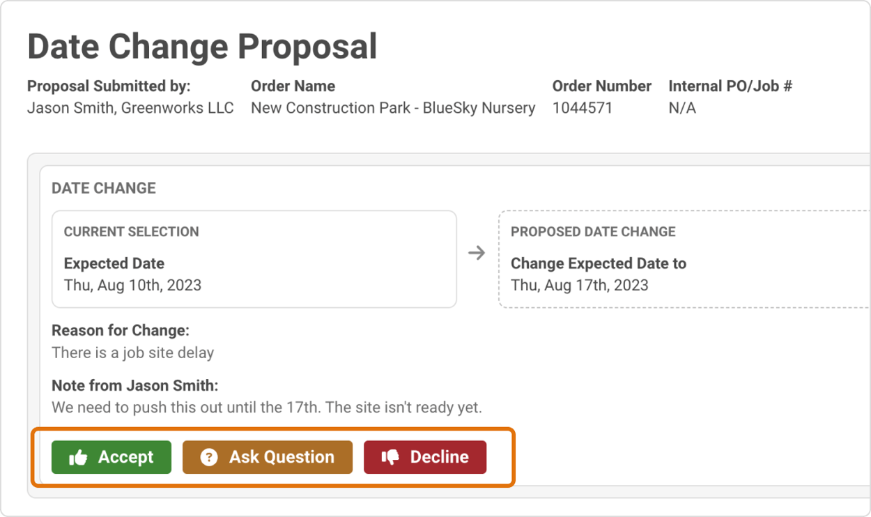 Resolve unexpected issues quickly with Date Change Requests